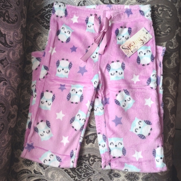 Intimates & Sleepwear | Owls And Stars Fleece Pajama Pants | Poshmark